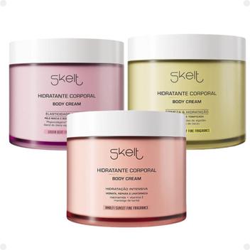 Kit Skelt Hidratante Desodorante Corporal Com 3 200G - Hidratante ...