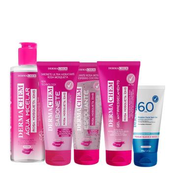 Kit Skin Care Para Peles Secas com Rosa Mosqueta Dermachem - Kit de ...
