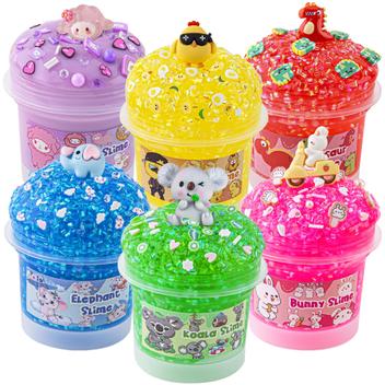 Kit Slime Okaybee 600ml Bingsu Slime 6 cores para crianças de 8 a 12 ...
