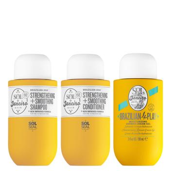 Kit Sol de Janeiro 4 Play: Body Wash + Shampoo e Condicionador ...