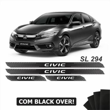 Kit Soleira Diamante Honda Civic G10 Com Black Over Sl294 - Resitank ...