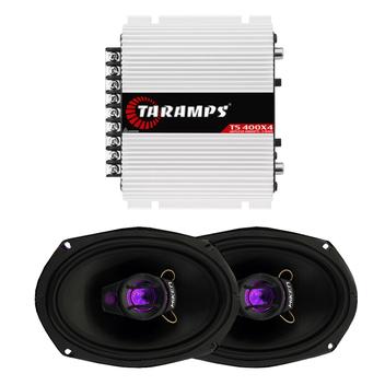 Kit Som Automotivo 6x9 Hiken 200w + Módulo Taramps Ts400x4 - Kit Som ...