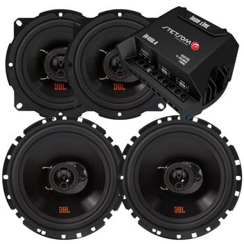 Kit Som Automotivo Jbl 4 Alto Falantes 220w Rms + Amplificador Stetsom ...