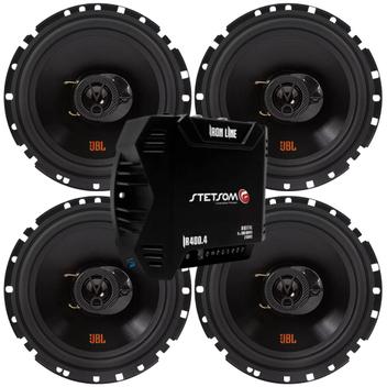 Kit Som Automotivo Jbl 4 Alto Falantes 6 Polegadas Jbl Triaxial 220w ...