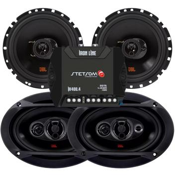 Kit Som Automotivo Jbl 6 Polegadas 110w Rms + 69 Pol 220w Rms ...