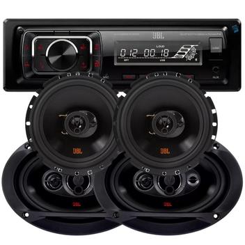 Kit Som Automotivo Jbl Bluetooth + 4 Alto Falantes 6 Pol e 6x9 ...