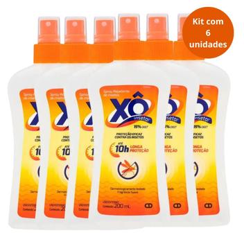 Kit Spray Repelente de Insetos Cimed Xô Inseto com 6 200ml - XO INSETO ...