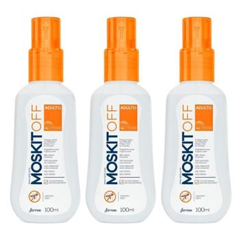 Kit Spray Repelente Farmax Moskitoff Adulto Com 3 100Ml - Repelente ...