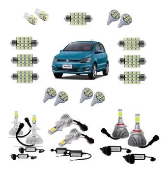 Kit Super Led Fox 2010 2011 2012 2013 Farol Alto Baixo Milha - FIRST ...
