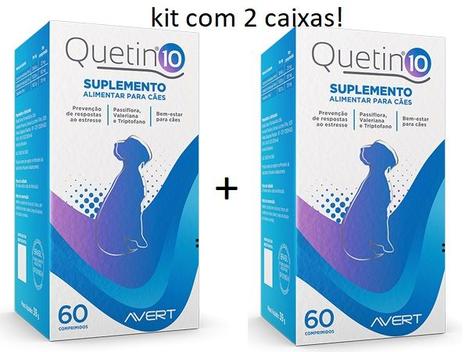 KIT Suplemento Alimentar Quetin 10 para Cães 2 caixas - Avert ...