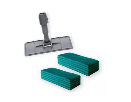 Kit Suporte Plástico para Fibra Fibraço com 10un Fibras Limpeza Uso ...