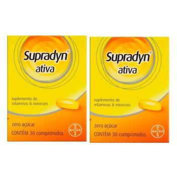 Kit Supradyn Ativa Com 2 Unidadses De 30 Comprimidos Cada - BAYER ...