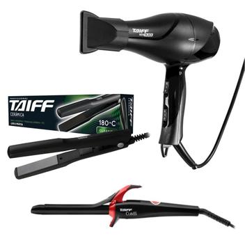 KIT TAIFF SECADOR BLACK ION 2000W 220V + MODELADOR CURVES 3/4 210ºC ...