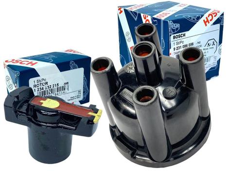 Kit Tampa Com Rotor Distribuidor Volkswagen Ford Fiat GM Original Bosch ...