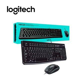 Kit Teclado E Mouse Com Fio MK120 USB Óptico Preto Logitech ALR - Kit ...