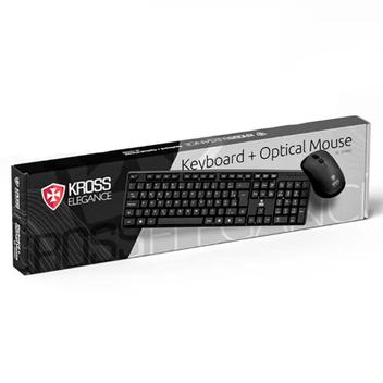 Kit Teclado E Mouse Com Fio USB Kross Elegance Keyboard E Mouse Optical - Kit Teclado e Mouse ...
