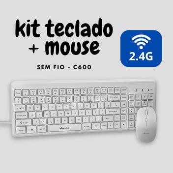 Kit Teclado e Mouse sem Fio C600 2.4G - Anxin - Kit Teclado e Mouse ...