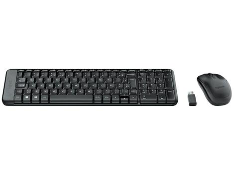 Kit Teclado e Mouse Sem Fio Logitech MK220 - Kit Teclado e Mouse ...