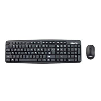 Kit Teclado E Mouse Wireless Com Fio 1000dpi Sm-ktm1307 Preto Sumay ...