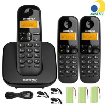 Kit Telefone S/F 2 Ramal Adicional Id Bina Ts 3110 Intelbras - Ramais ...