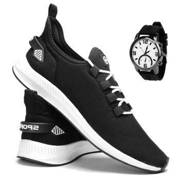 Kit Tênis Esportivo Masculino Leve Conforto Academia Corrida Caminhada ...