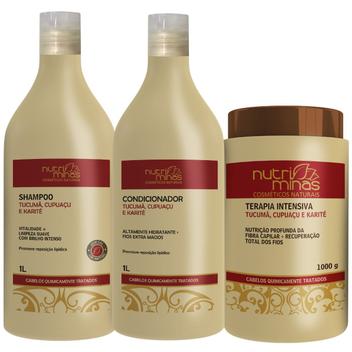 Kit Terapia Intensiva Pós Química Tucumã Nutriminas Litrão - Kit de ...