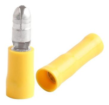 Kit Terminal Bala Fêmea E Macho 4,0 A 6,0mm Amarelo 20pares - DMTI - Terminais Elétricos ...
