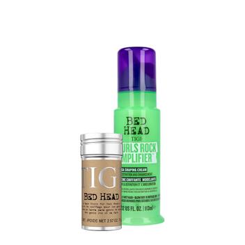 Kit TIGI Bed Head Curls Rock Amplifier e Hair Stick Cera em Bastão (2 ...