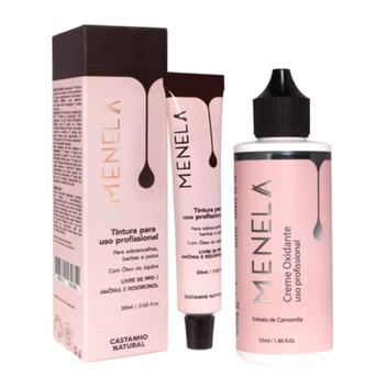 Kit Tintura Tinta Para Sobrancelhas Menela + Creme Oxidante ...