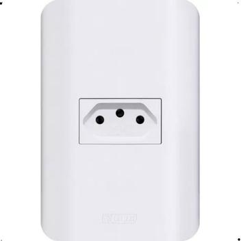 Kit Tomada Simples 20a Canoa Branca 1623 Cor Branco C25 - Tadeu ...