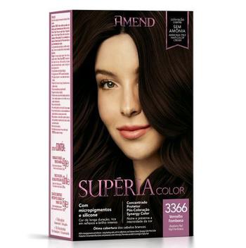 Kit Tonalizante Amend Supéria Color 3366 Vermelho Framboesa - 200g ...