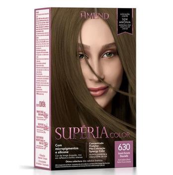 Kit Tonalizante Amend Supéria Color 630 Louro Escuro Dourado - 200g ...