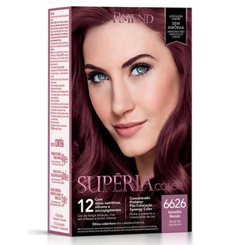 Kit Tonalizante Supéria Color Amend 6626 Vermelho Marsala - Shampoo ...