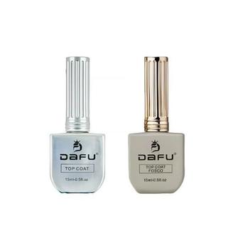 Kit Top Coat + Top Coat Fosco Unhas Led/Uv 15ml - Dafu - Top Coat - Magazine Luiza