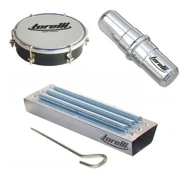 Kit torelli reco reco alumínio + tamborim + ganza - Torelli Musical ...