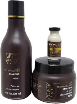 Kit Tratamento Reconstrutor Power Fast Sh Mas Ampola 560G Wf - Wf Export - Máscara Capilar ...