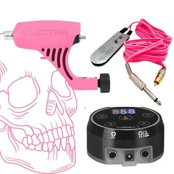 Kit Trio Electra Pop Com Fonte Aurora Trio Tattoo Tatuagem - Eletric ...