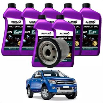 Kit Troca Oleo Radnaq 0w20 + Filtro de Óleo Ford Ranger - Radnaq/Wega ...