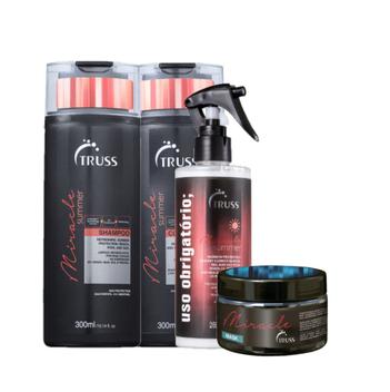 Kit Truss Miracle Uso Obrigatório Mask Summer (4 produtos) - Kit de ...