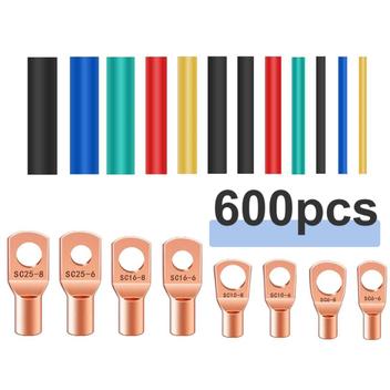 Kit Tubo Macarrao Espaguete Termo Retratil Terminal Olhal Ilhós De ...