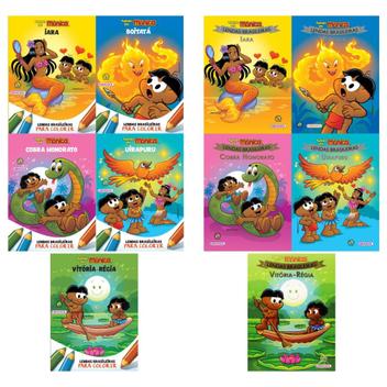 Kit turma da mônica - lendas brasileiras para ler e colorir: iara ...