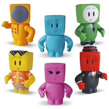 Kit Turma do Problems Mel Mezinha Kadu Stick Zoom 6 Boneco Minecraft - ALGAZARRA - Boneco ...