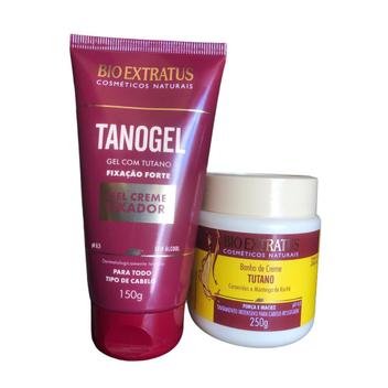 Kit Tutano finalização capilar 1 Banho de creme 250ml 1 Tanogel Fix ...