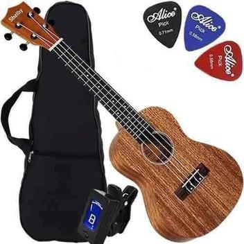 Kit Ukulele Shelby Concerto Acústico Canhoto Com Capa Su23M - ION ...