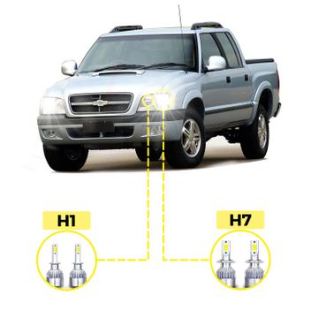 Kit Ultra LED Chevrolet S10 2008/2012 20000 Lúmens 6500K - V10 ...