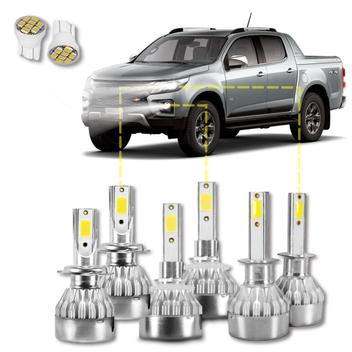 Kit Ultra Led Chevrolet S10 2016/2022 20000Lm 6500K - V10 - Lâmpada ...