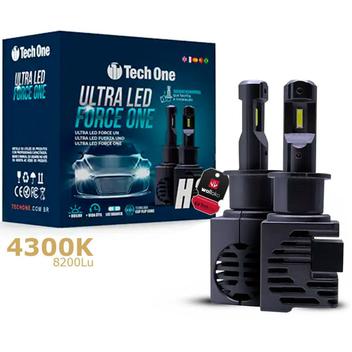 Kit Ultra led Force One H7 4300k 8200 lumens 12V 50W - TechOne ...