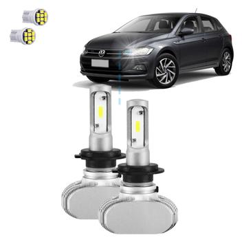 Kit Ultra Led S1 Baixo VW Polo 2018/2022 12000 Lúmens 6500k - Lâmpada ...