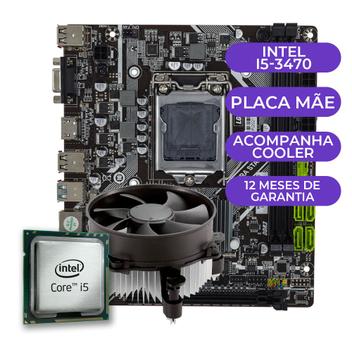 kit Upgrade Intel i5-3470 + Cooler + Placa Mãe 1155 - Mancer - Peças ...