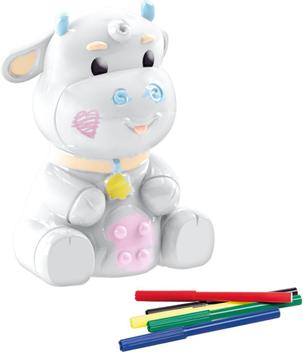 Kit Vaca Vinil Pintando Meu Amigo 6 Canetinhas Para Colorir - Samba ...